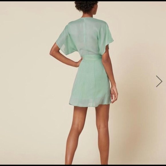 Reformation | Dresses | Nwt Reformation Wanda Dress Mini Wrap Macaron ...